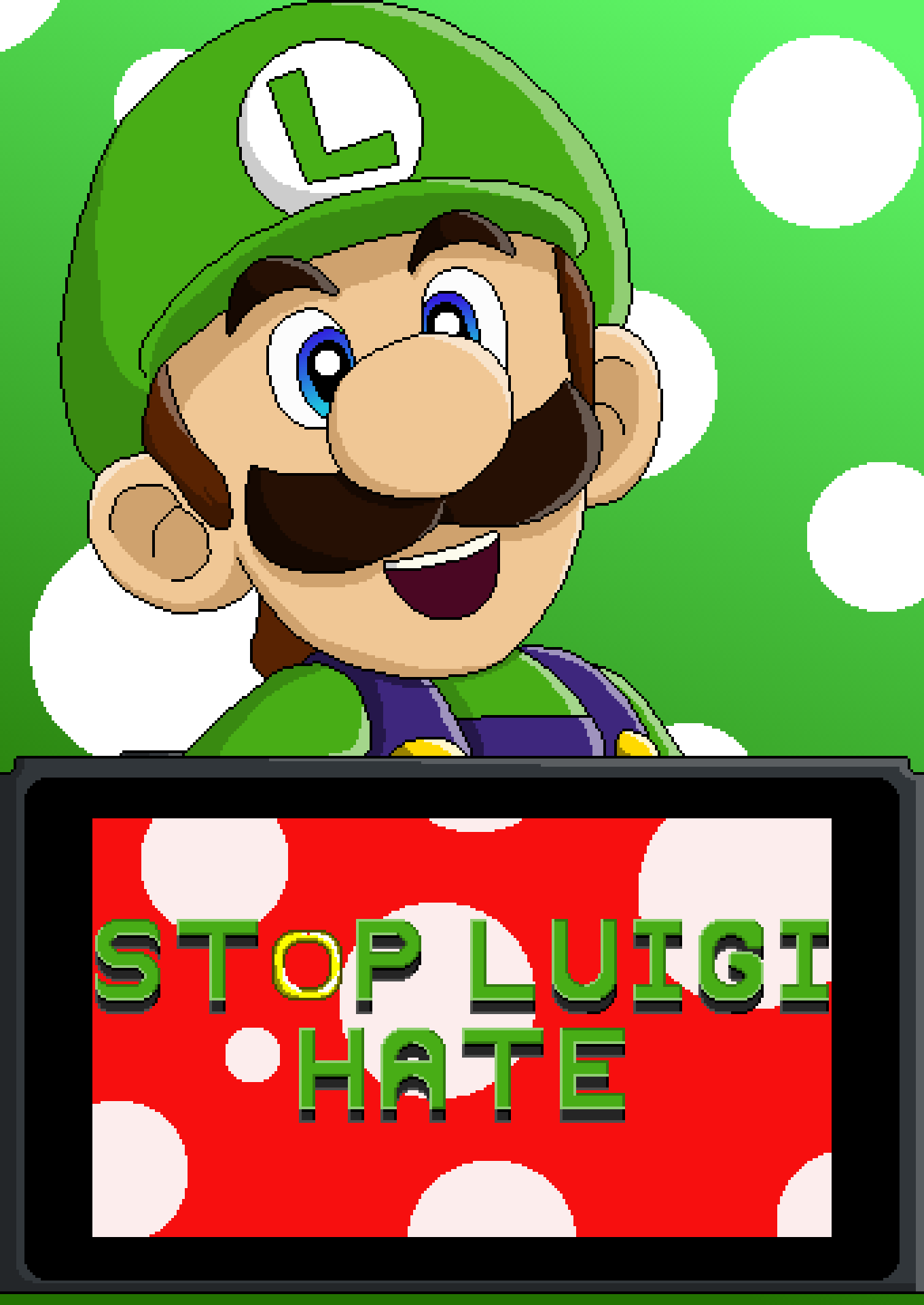 Pixilart - STOP LUIGI HATE by AdvanceSonic