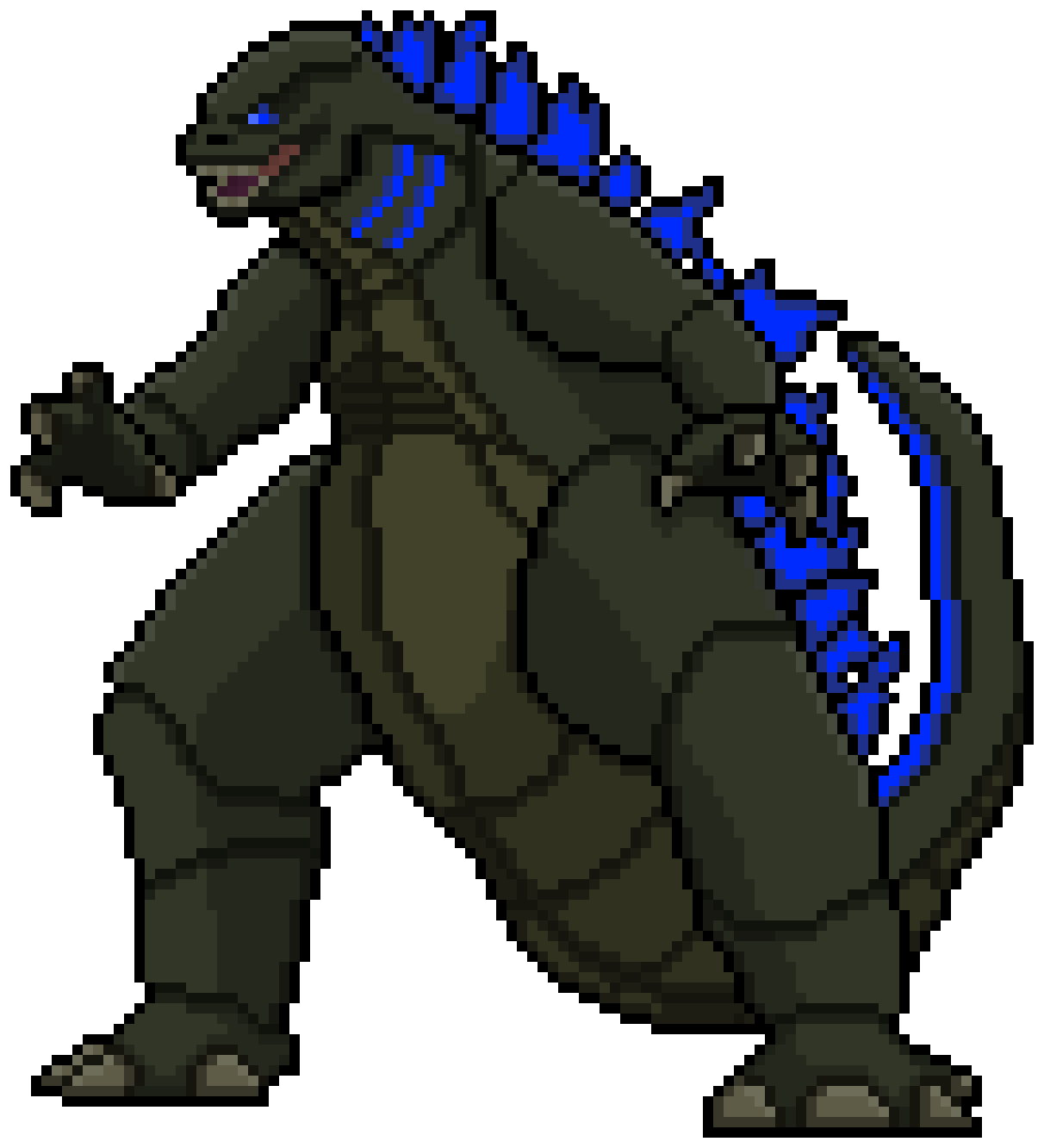 Pixilart - Godzilla Pixel Art by Kidkinobi