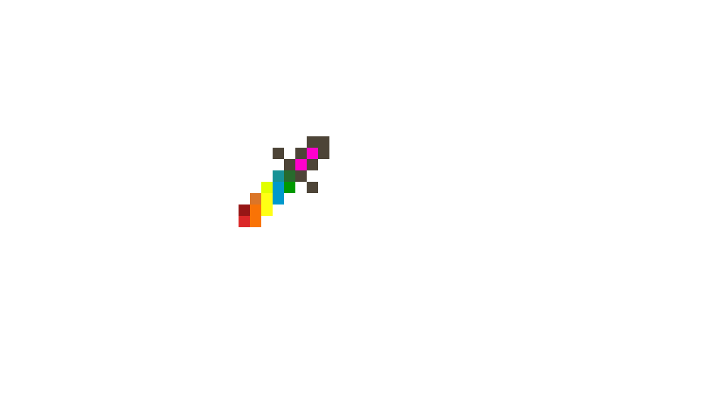 Pixilart - Rainbow sword by Xdcat