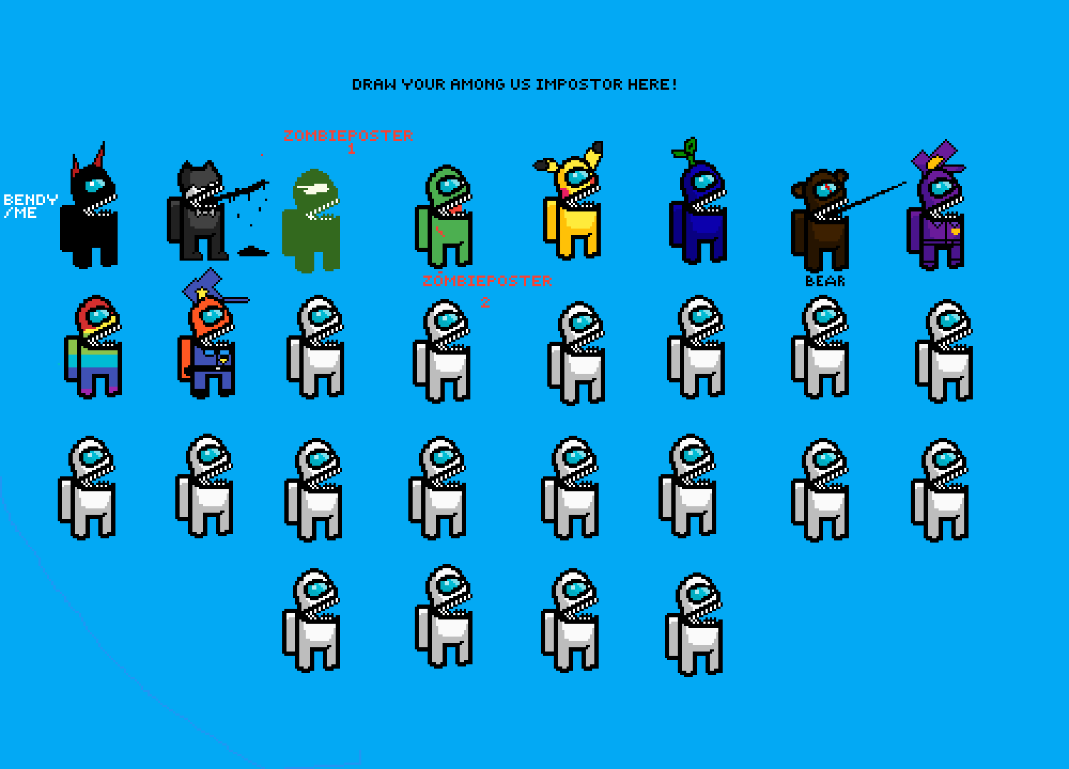 Editing among us - Free online pixel art drawing tool - Pixilart