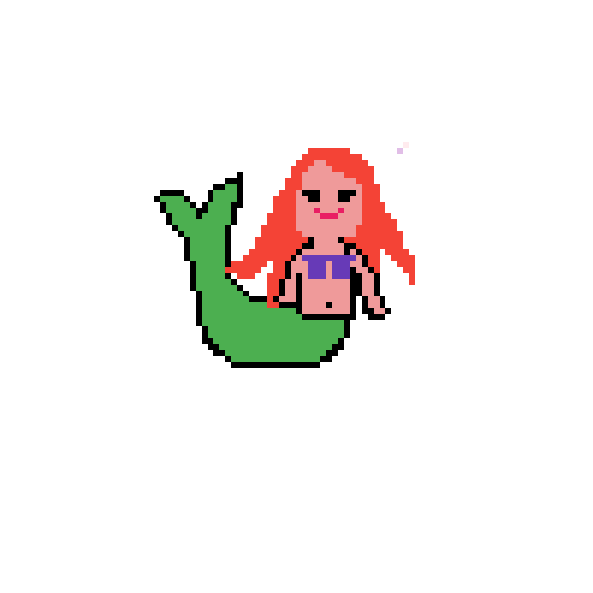 Editing aerial "THE LITTLE MERMAID" - Free online pixel art drawing ...