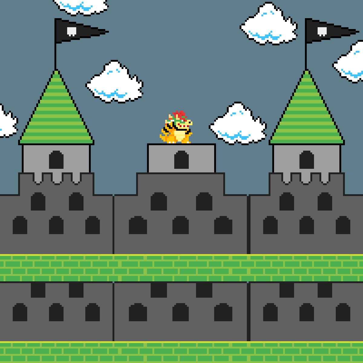 Pixilart - Project Poe Bowser Castle by MrBowser