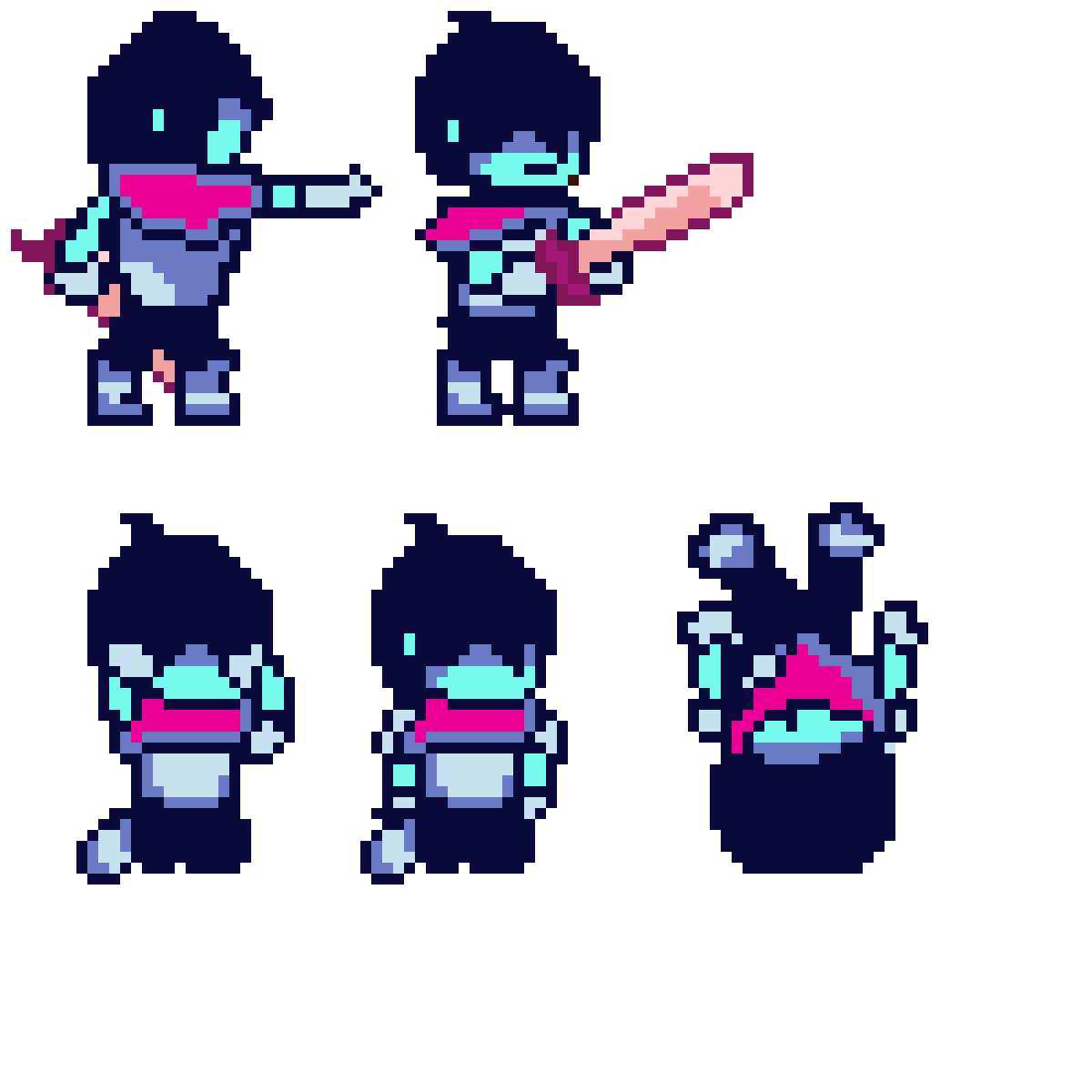 Pixilart - more Kris sprites DW by Xr5cv