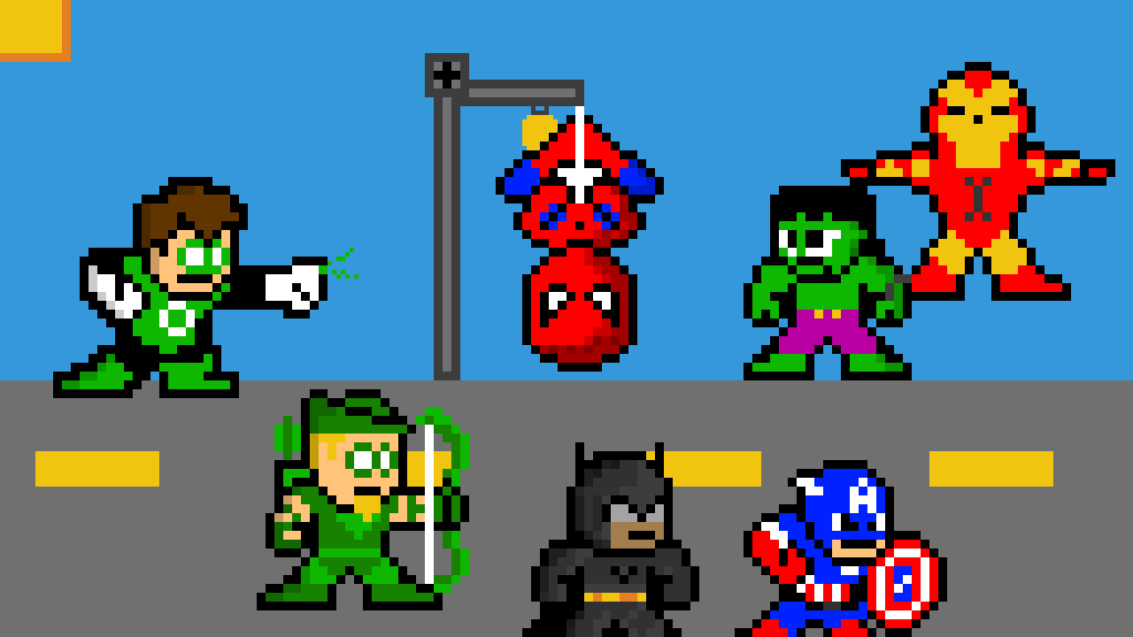 Pixilart - Super hero mashup by Sirbuttocks