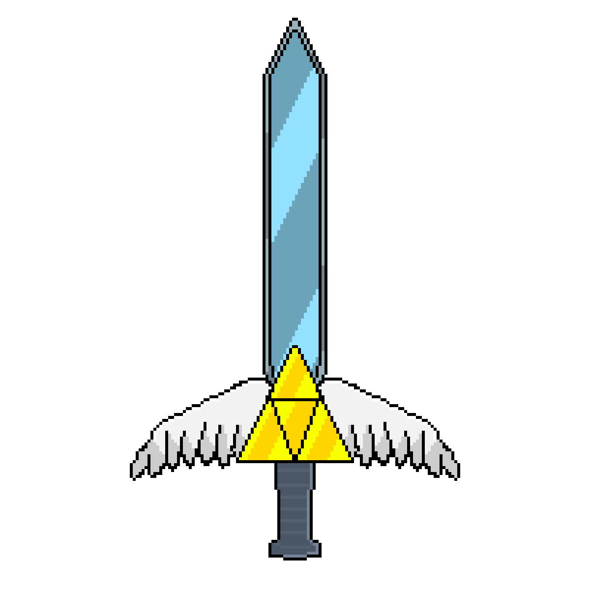 Minecraft Master Sword Pixel Art ArtStation Sword