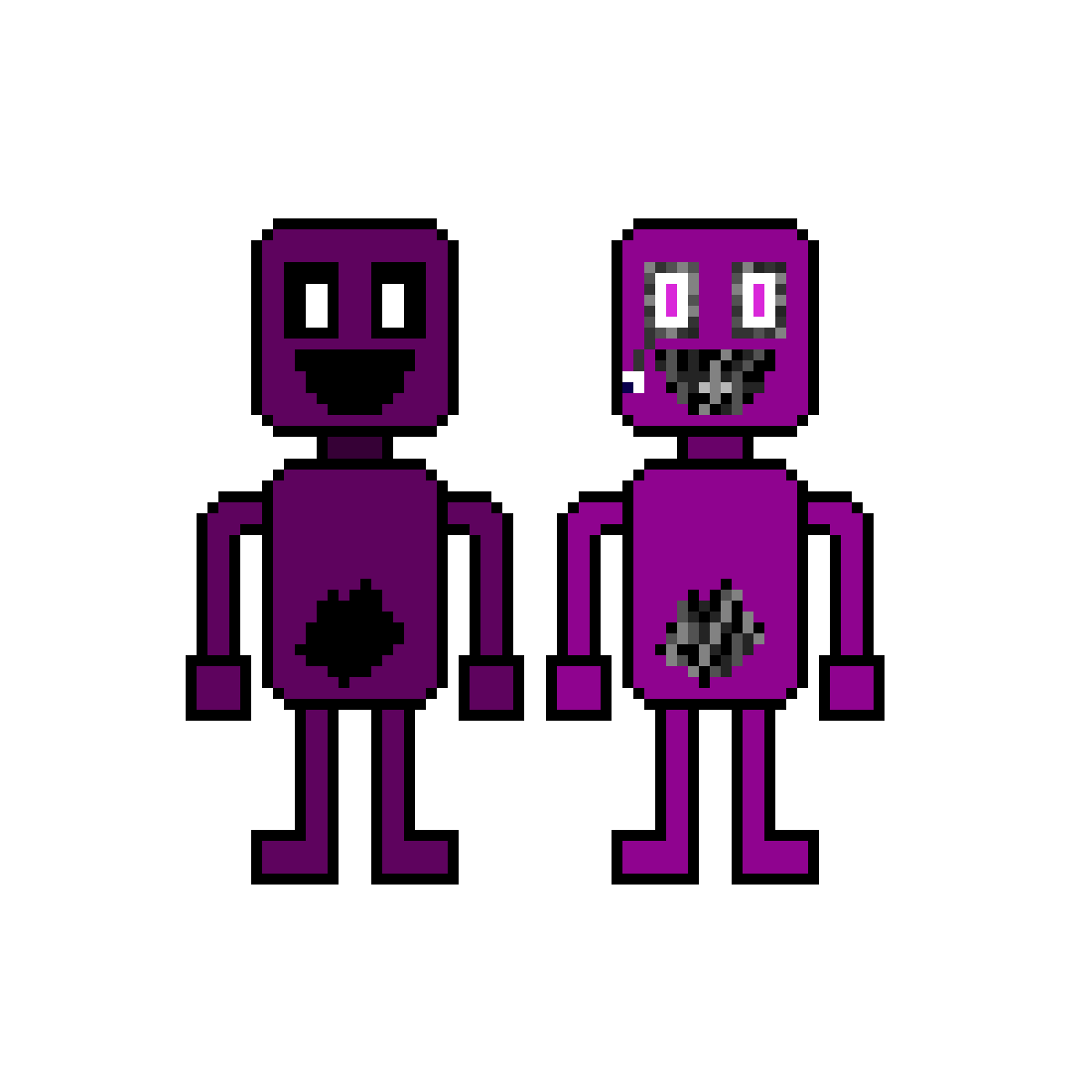 Pixilart - Michael and ennard inside of him by Veccour