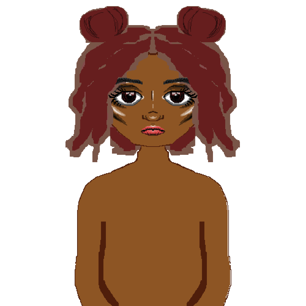 Pixilart - space buns by FaerieDae
