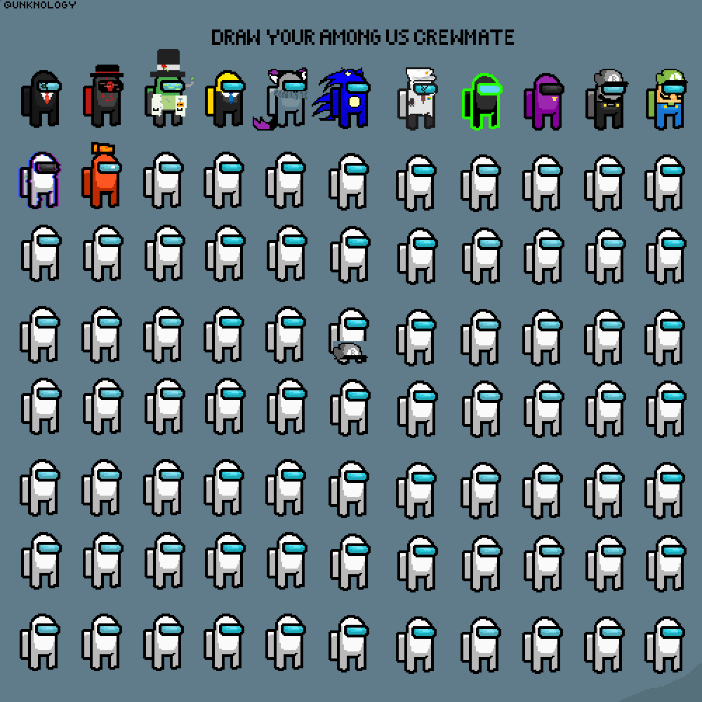 Editing me in among us - Free online pixel art drawing tool - Pixilart