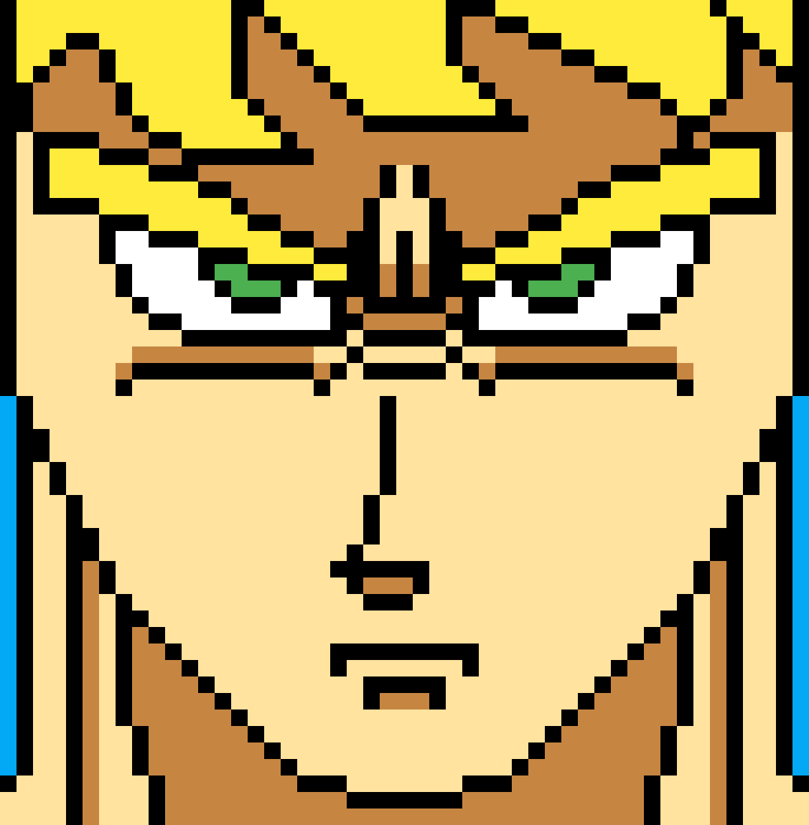 Editing Son Goku ssj - Free online pixel art drawing tool - Pixilart
