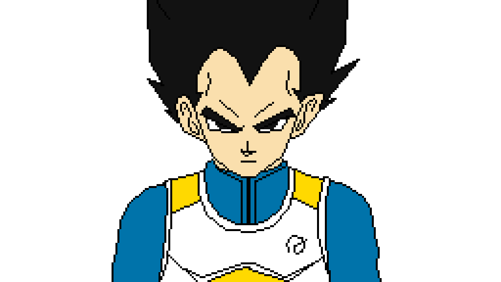 Pixilart - Dragon Ball Super - Super Sayian Blue Vegeta by Ghost