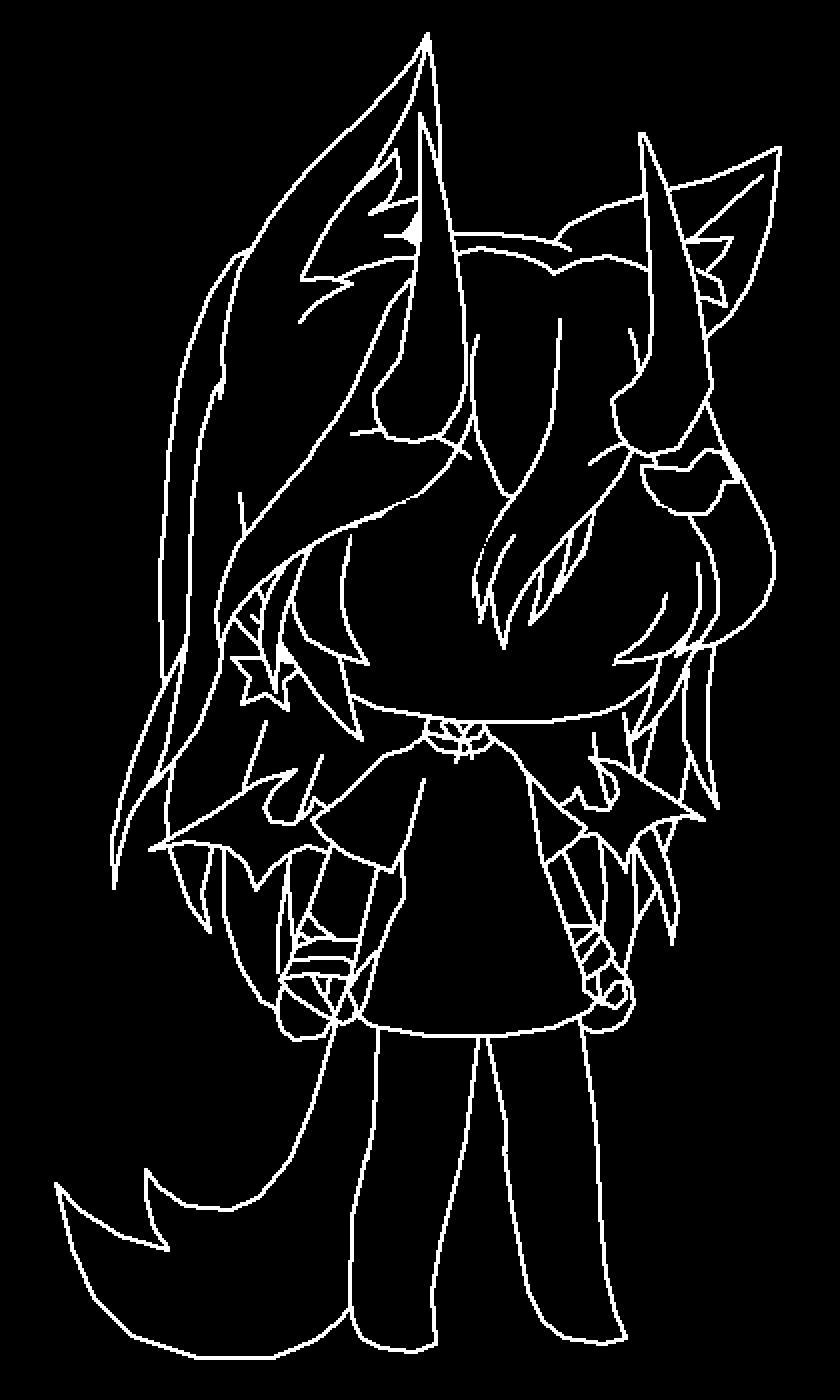 Pixilart - outline of a gacha by AlanaBanana