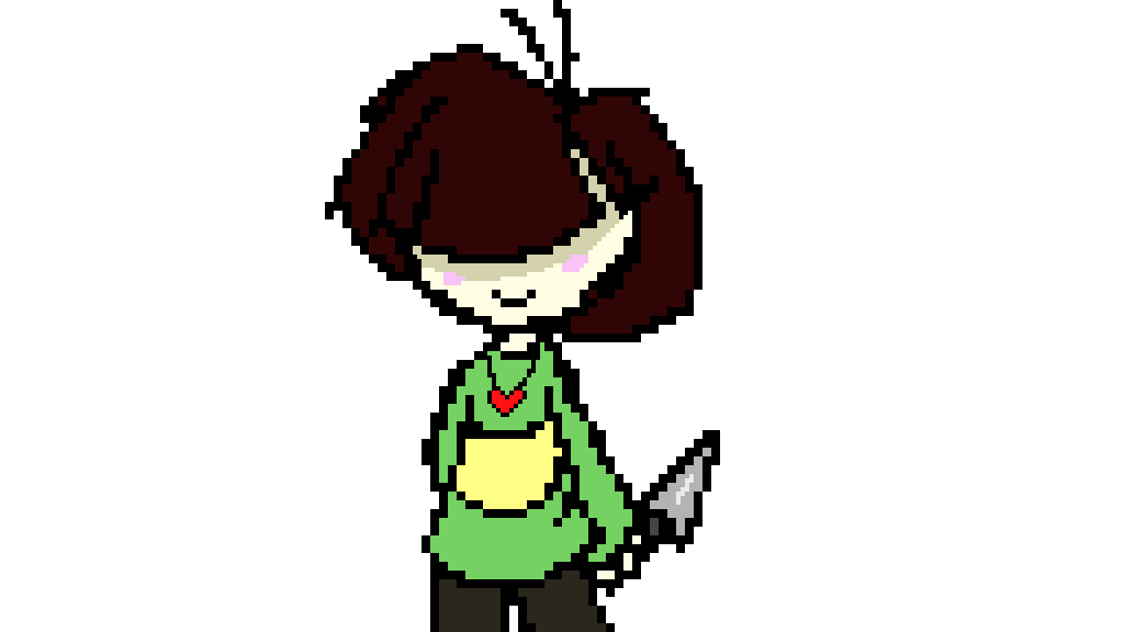 Pixilart - Chara Sprite by ArtzyKhara