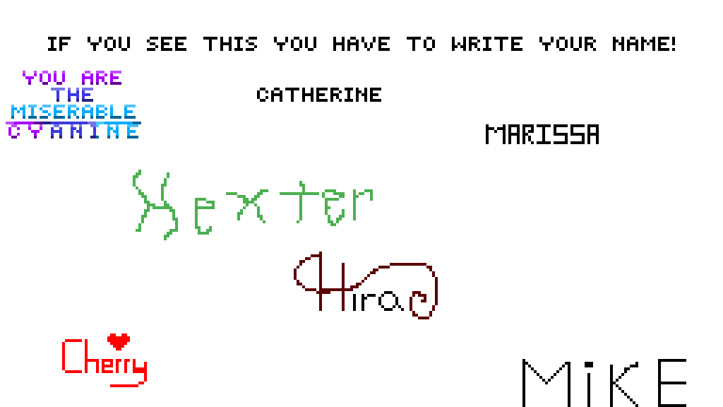 Pixilart - write ur name by ecksdeeman