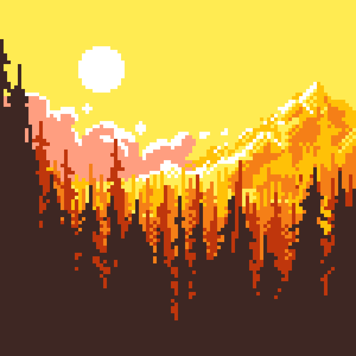 Pixilart - Sun Set by Sonic-Gamer