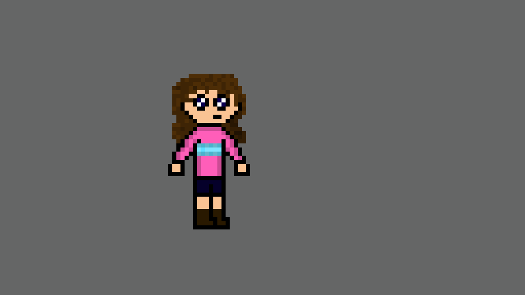 Pixilart - Sprite W/Brown Hair... Multipurpose Sprite by Sparkfire322