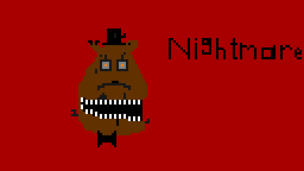 Pixilart - (FNAF) Nightmare Freddy by Turner-J-Frost