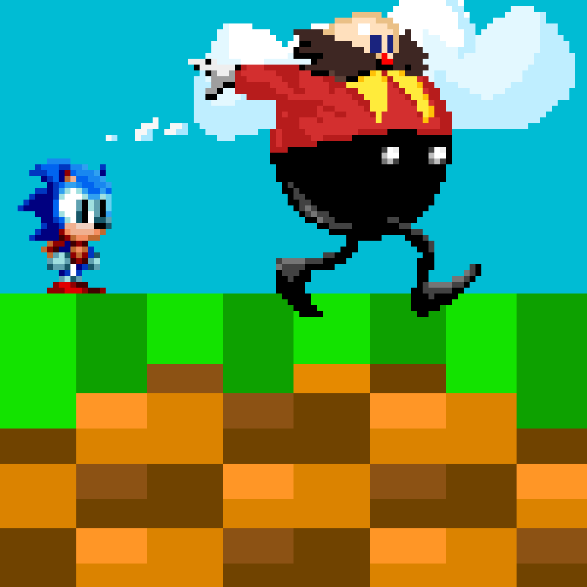 Editing sonic egg man - Free online pixel art drawing tool - Pixilart