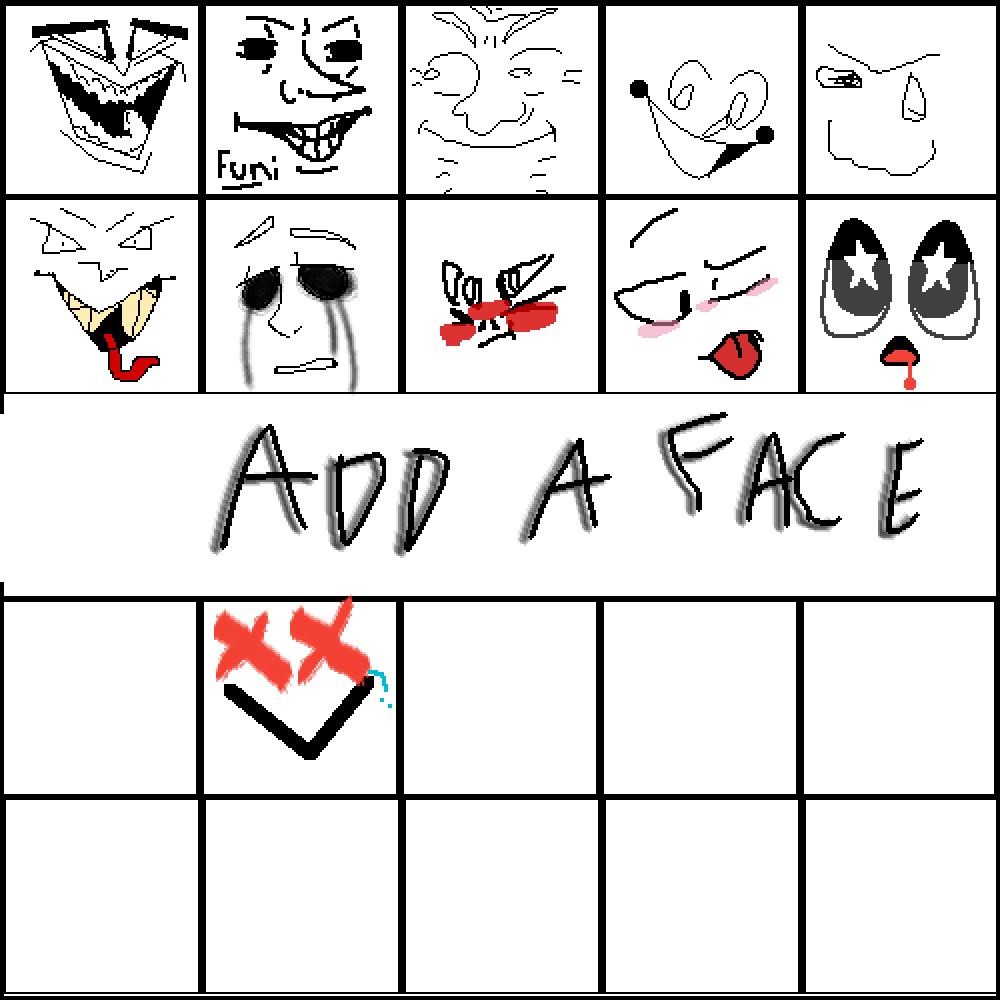 Editing Add a face v.s. Dada Face (fixed) - Free online pixel art ...