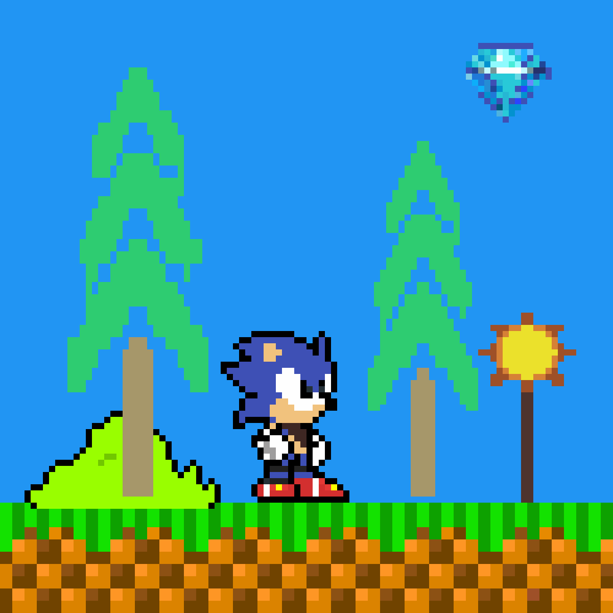 Pixilart Sonic By Bubba Boi