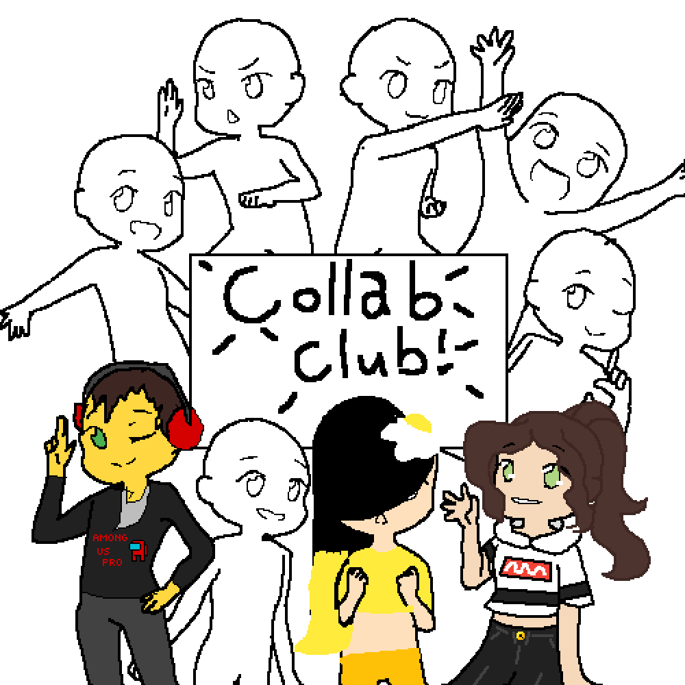 Pixilart - COLLAB CLUB by AmongUsPro