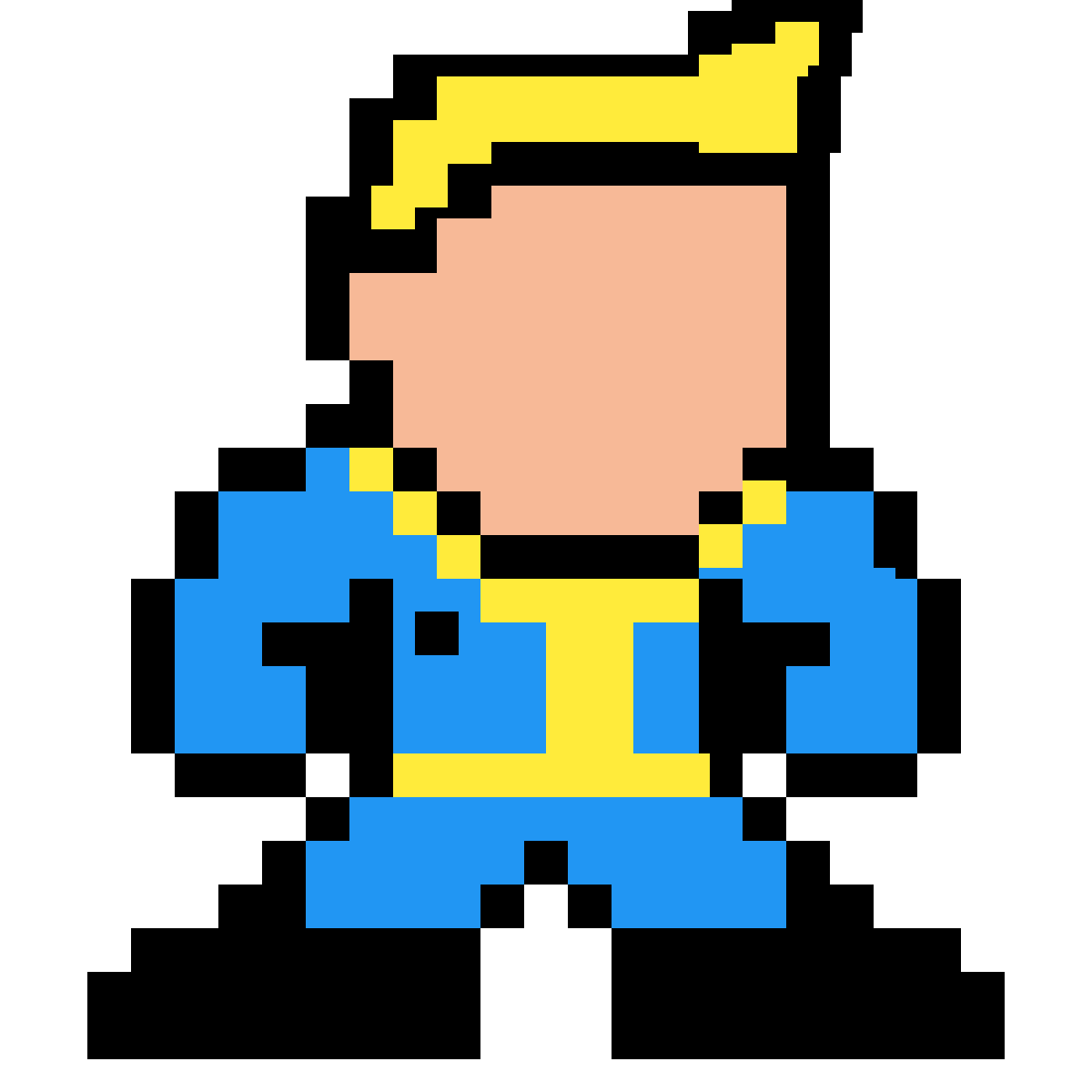 Editing Vault Boy - Free online pixel art drawing tool - Pixilart