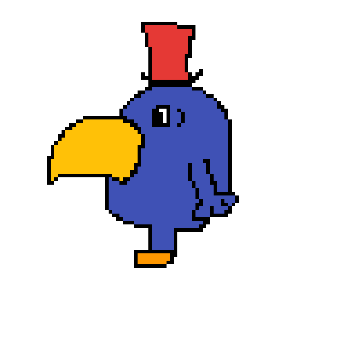 Pixilart - Squawk (A sort of parrot from Timbuctoo) by ArtisticGuy