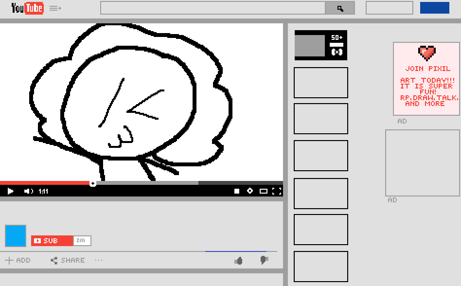 Editing Youtube - Free online pixel art drawing tool - Pixilart