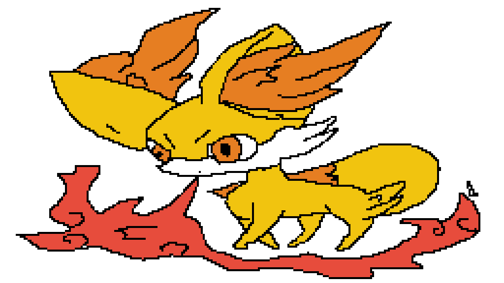 Pixilart - Fennekin by Angelsnowflakes