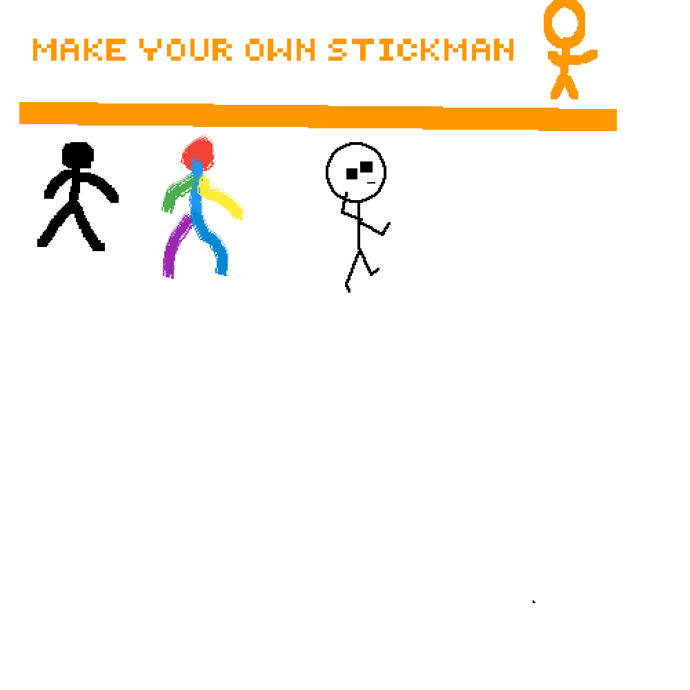 Editing make a stickman - Free online pixel art drawing tool - Pixilart