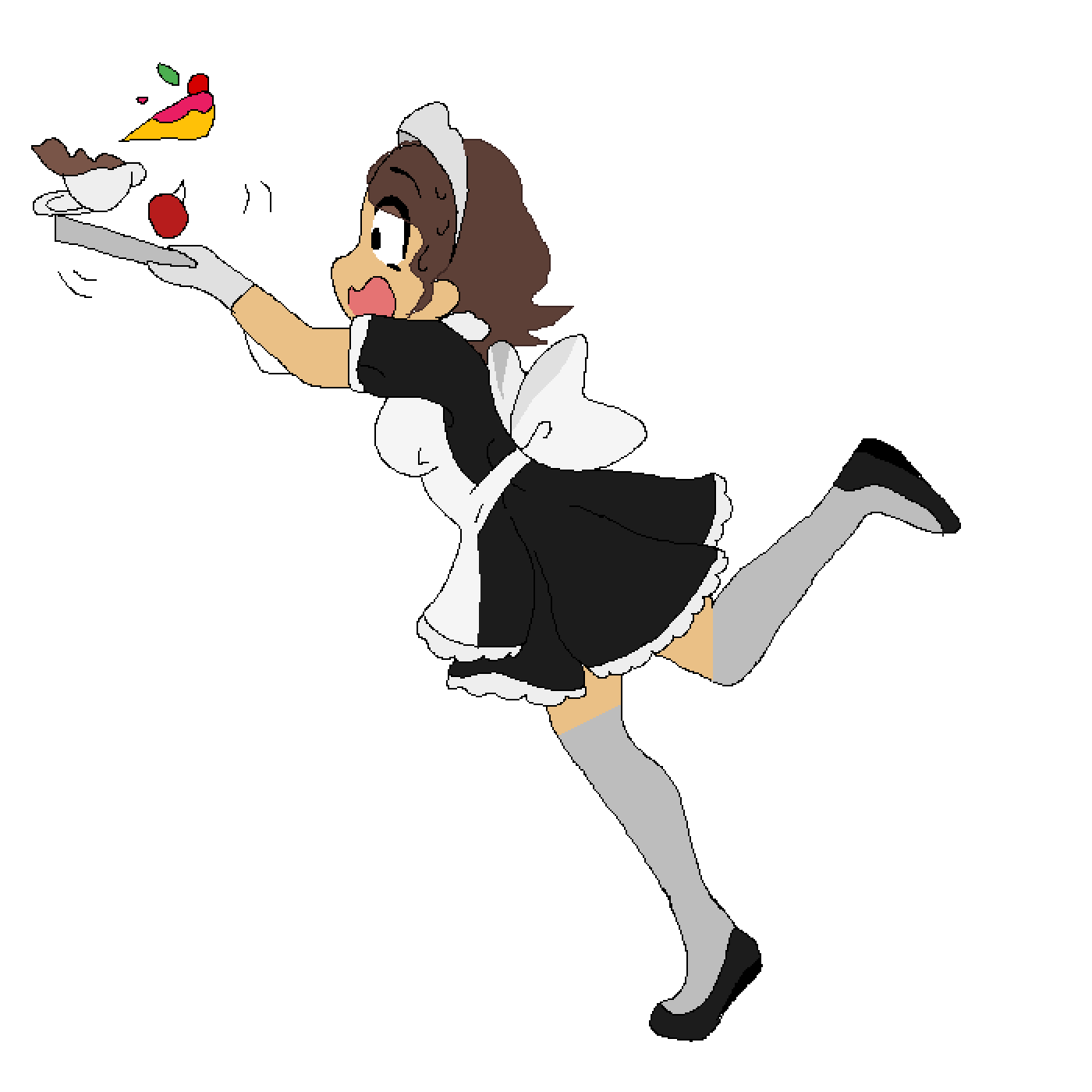 Edición Clumsy Maid - Herramienta gratuita de dibujo en línea de pixel ...