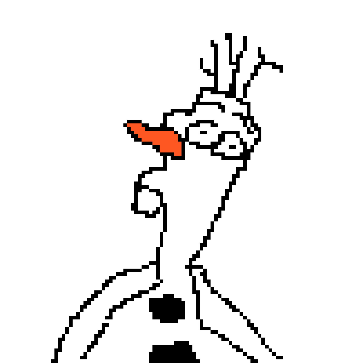 Pixilart - old olaf by juliet by Anonymous