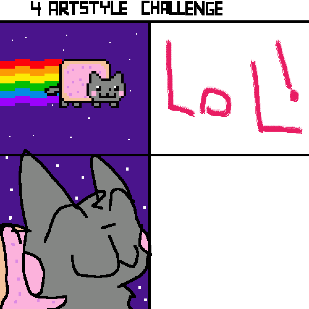 Editing Nyan Art style 3! - Free online pixel art drawing tool - Pixilart