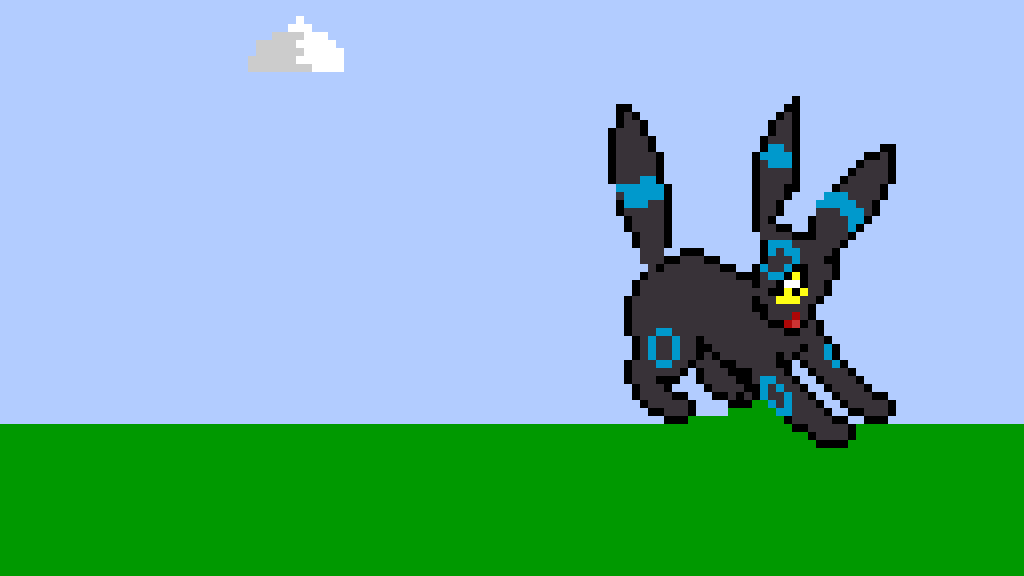 Pixilart - shiny umbreon by ROSEthorn