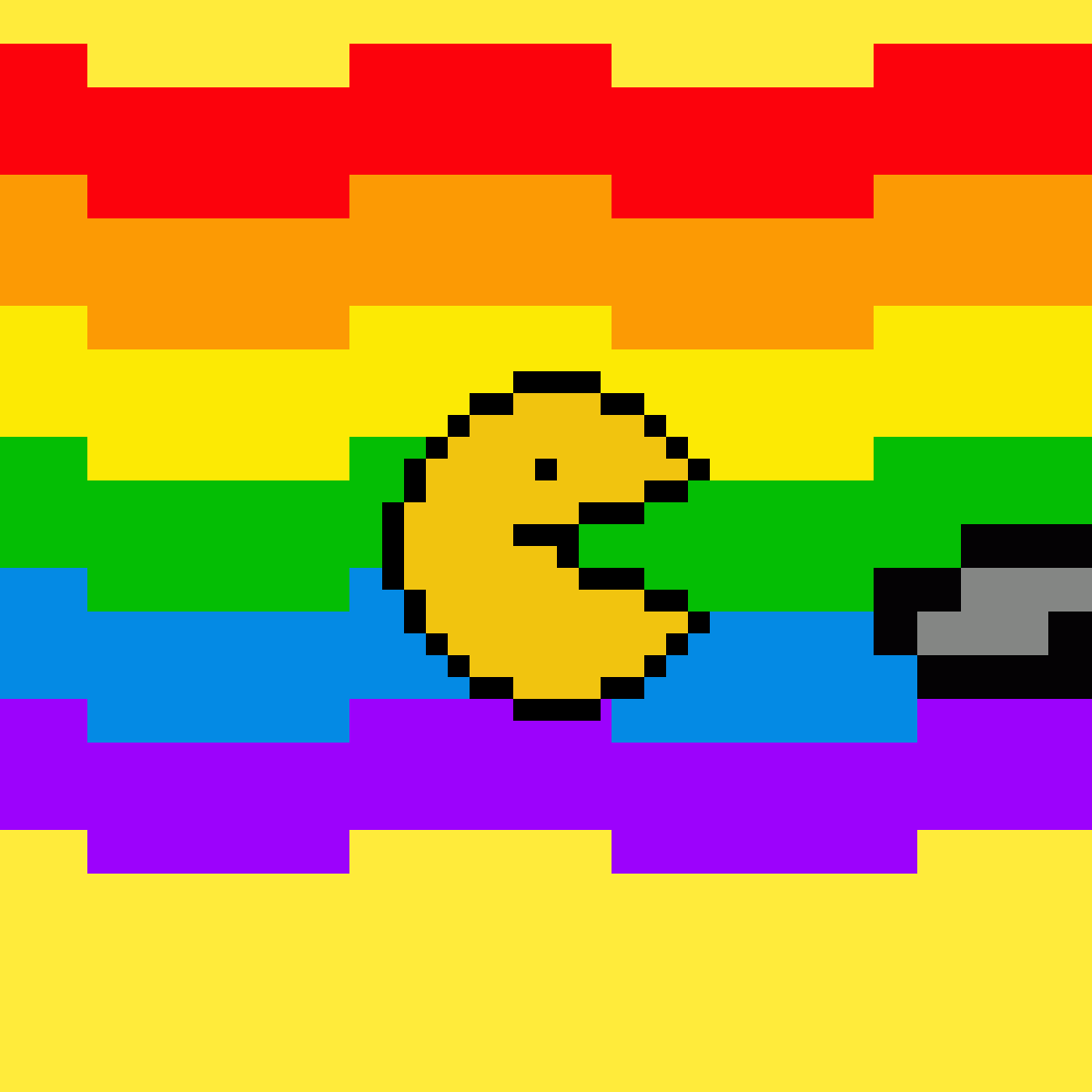 Editing rainbow pacman - Free online pixel art drawing tool - Pixilart