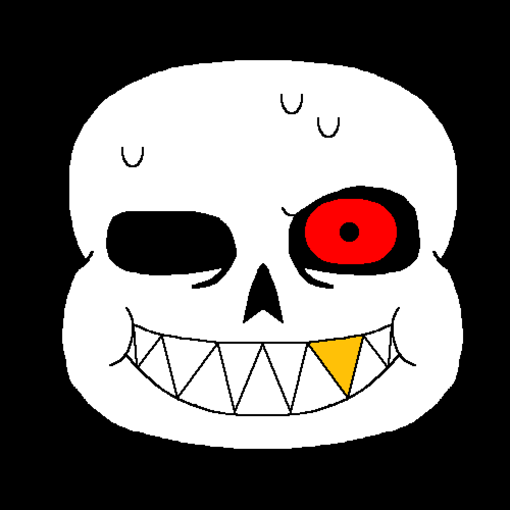 Pixilart - edgy sans by thefandomtrash