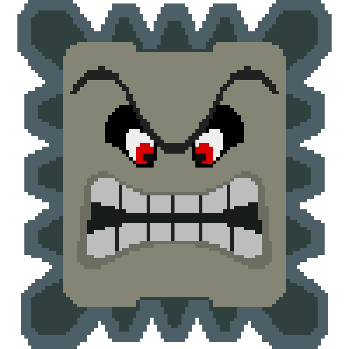 Pixilart - Thwomp by IzakSonic58