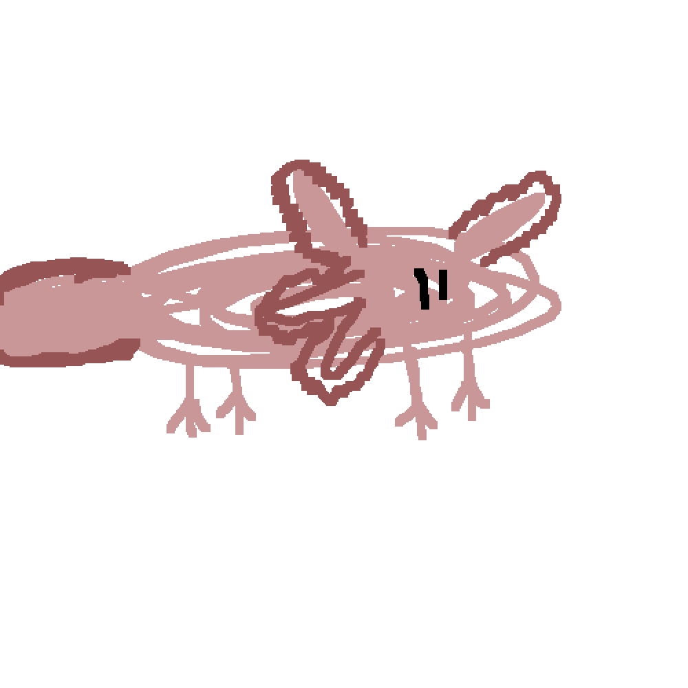 Pixilart - My friend is scared of these by Axolotl