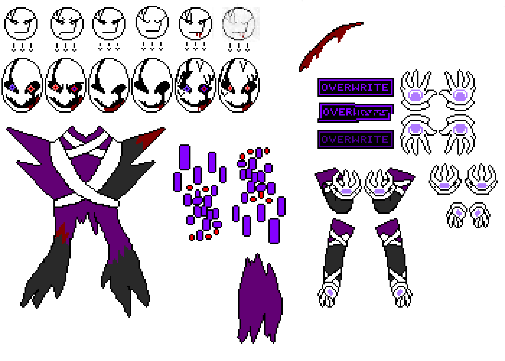 Pixilart - Hyper Dust X Gaster by Renasn