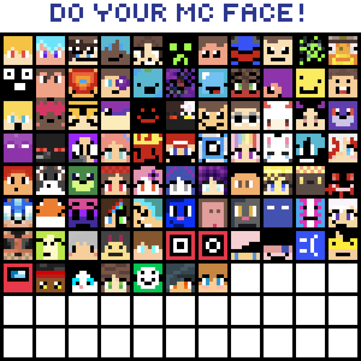 Pixilart - Make your MC face by 380767