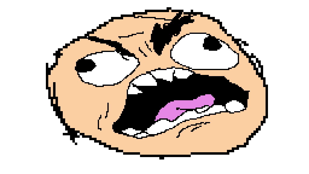 Editing Rage Meme - Free online pixel art drawing tool - Pixilart