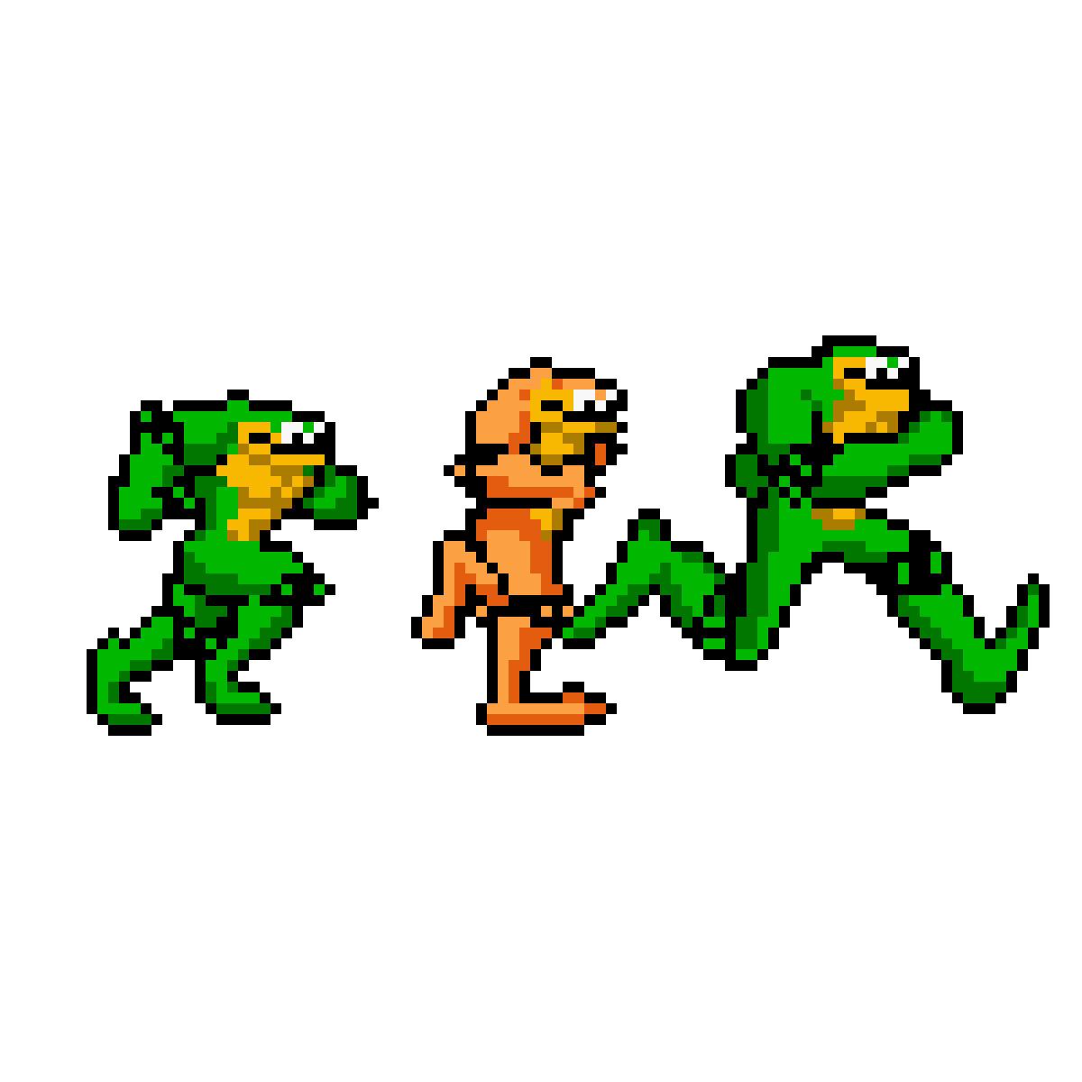 Pixilart - battletoads run cycles by Tuxedoedabyss03