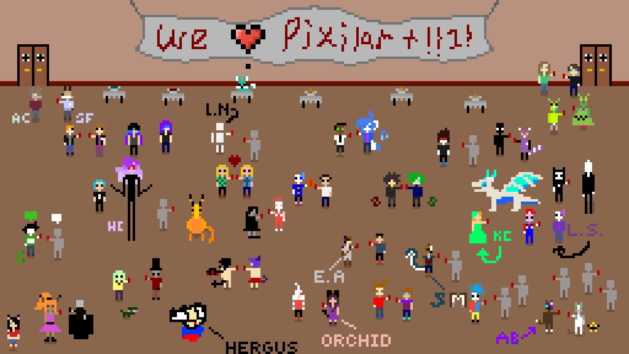 Editing shrek and fiona - Free online pixel art drawing tool - Pixilart