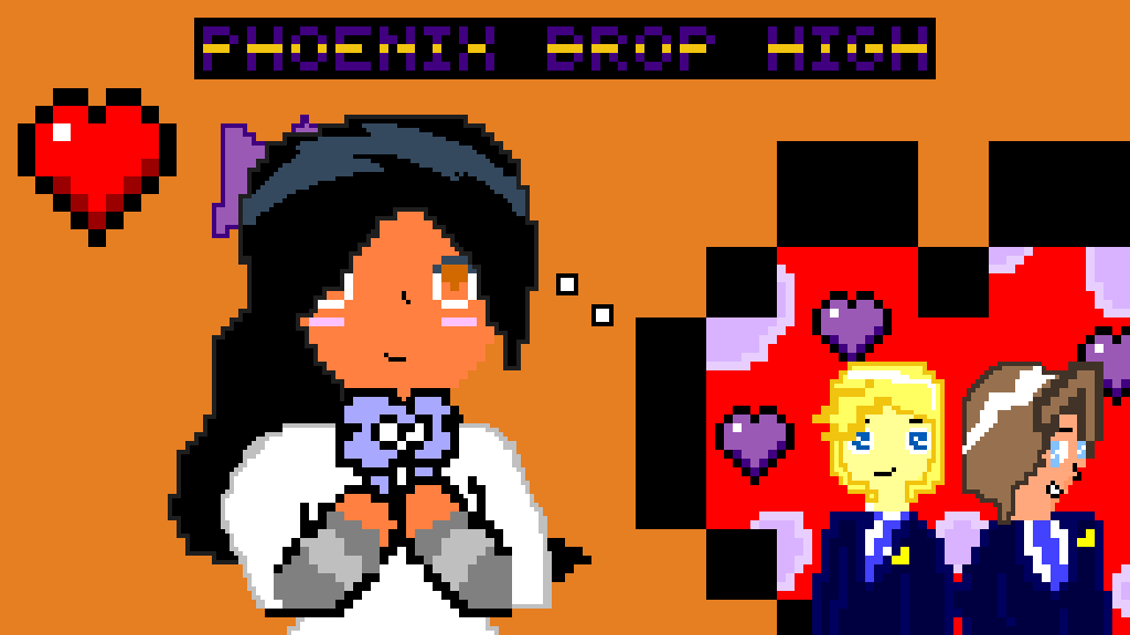Pixilart - Aphmau, Garroth and Laurence ~Phoenix Drop High~ by Landers9200