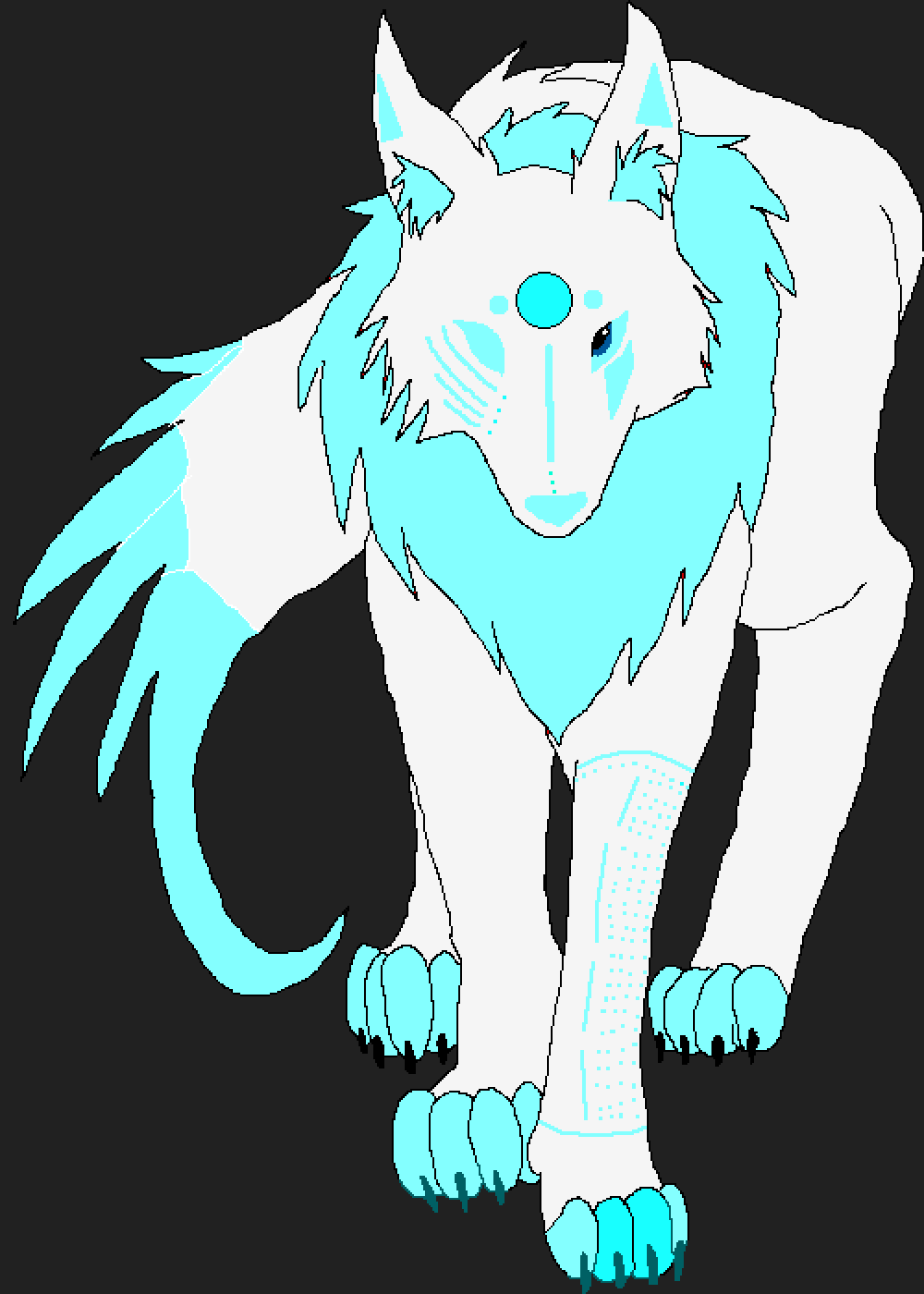 Pixilart - Alpha Wolf by anormalguy223