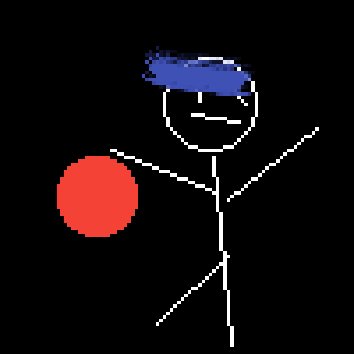 Pixilart - Sweat Band Stick Figure by Myla-Flamingo