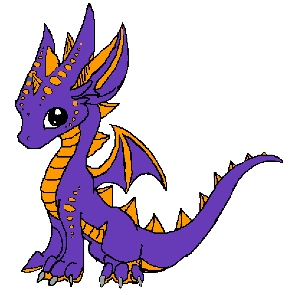 Editing spyro - Free online pixel art drawing tool - Pixilart