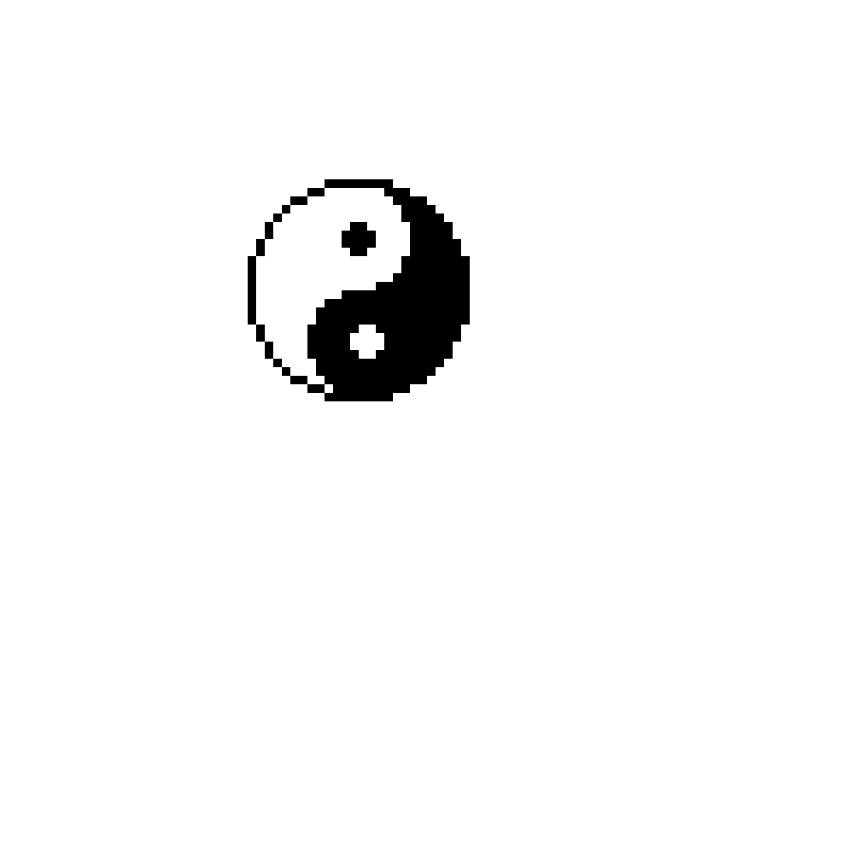Editing Ying yang - Free online pixel art drawing tool - Pixilart