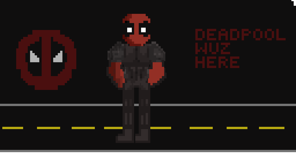 Pixilart - Deadpool Bus Station by charclark13