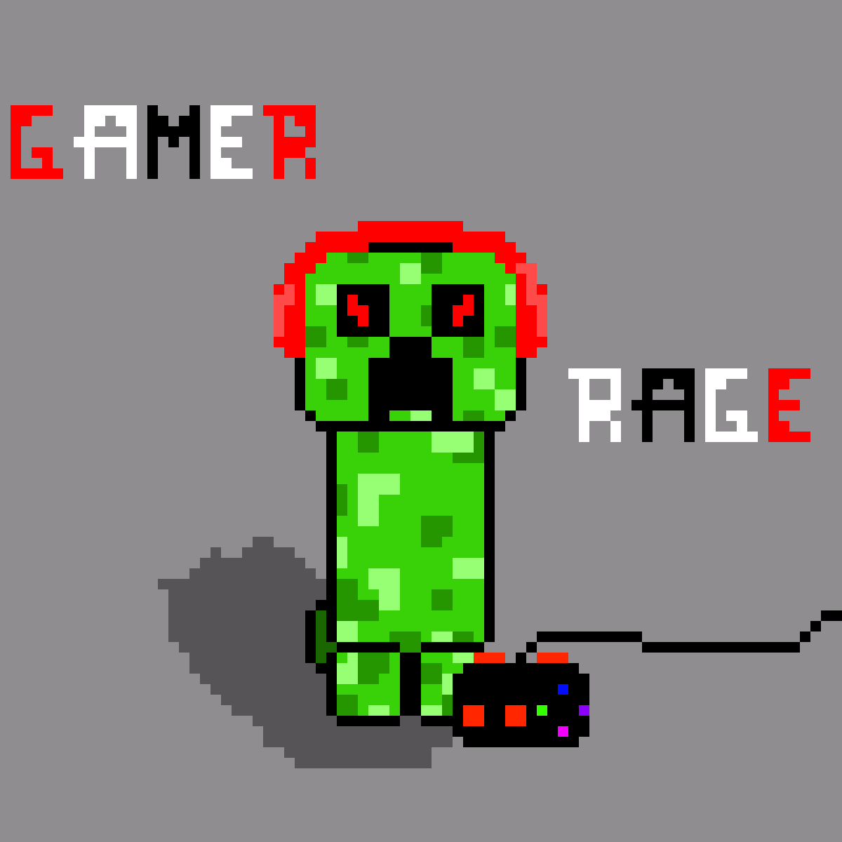 Pixilart - A gaming creeper request by emojigamer370