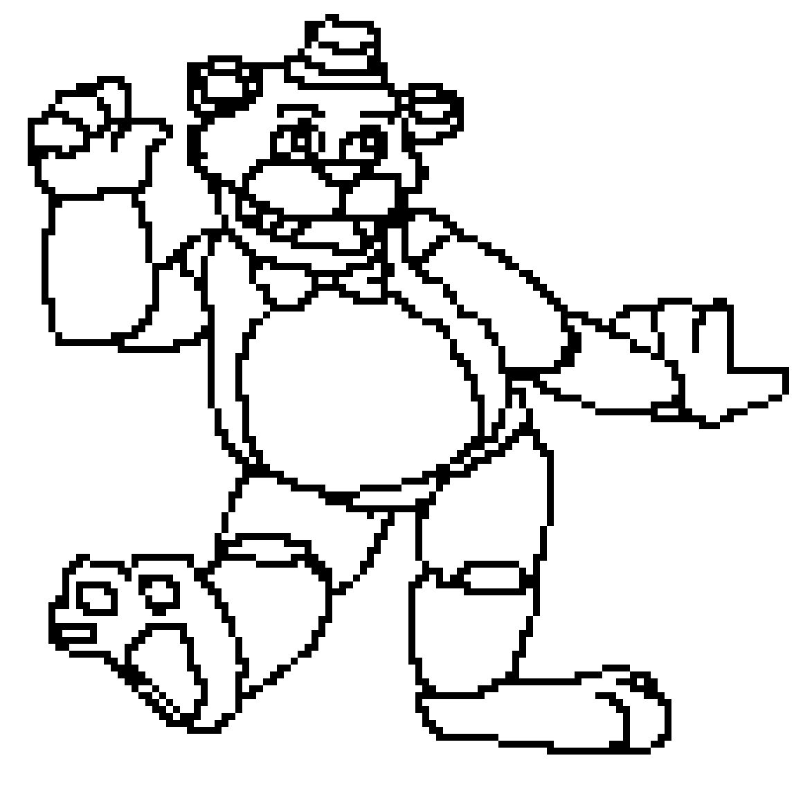 Pixilart - Freddy Fazbear Base by magsthegoose